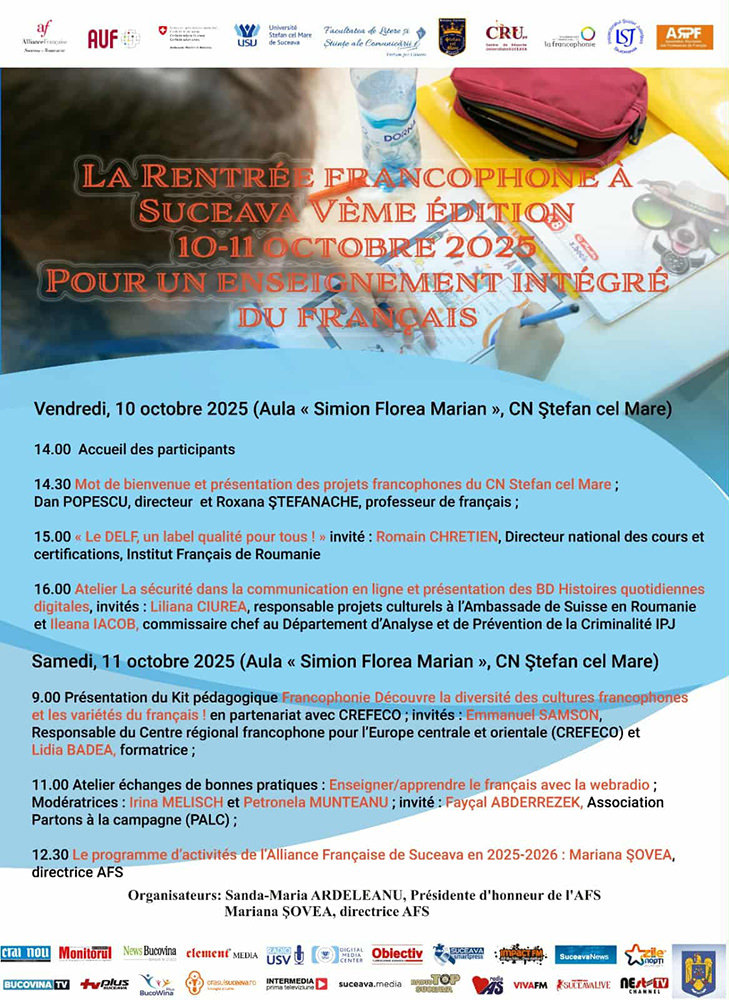 Alianța Franceză din Suceava organizează a cincea ediție a ...
